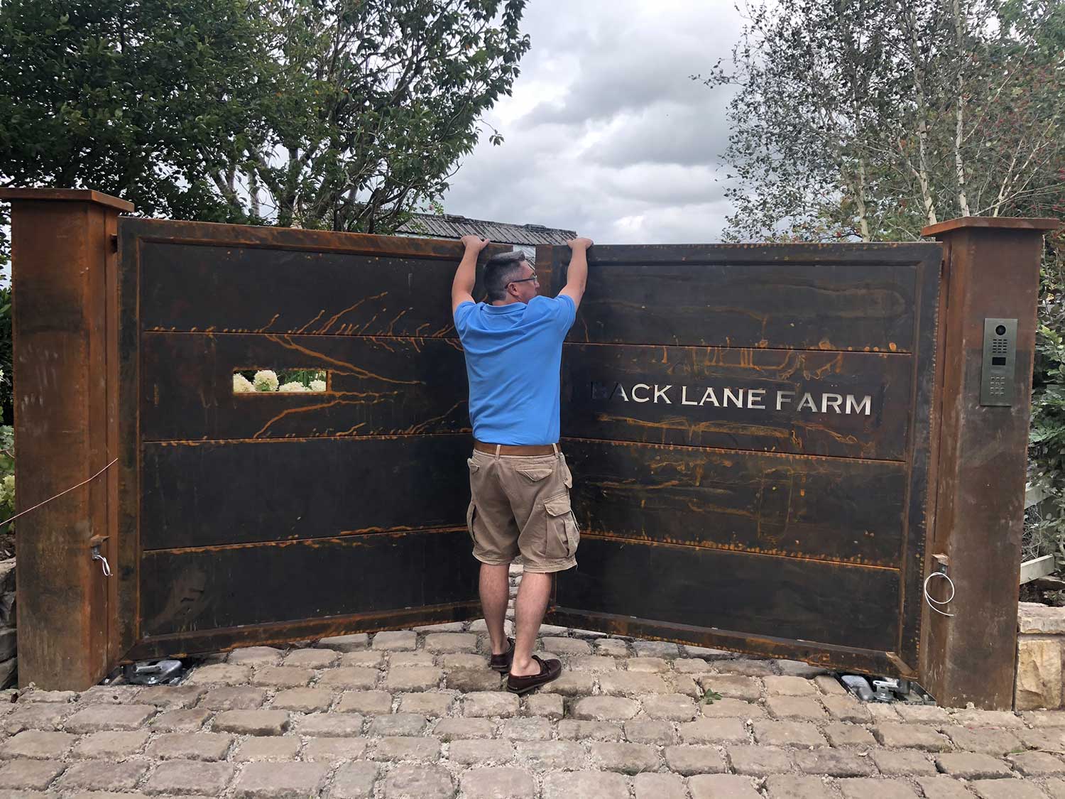 COR-TEN Gates Bespoke Commission - Charlotte Findlater - Biophilic Designer